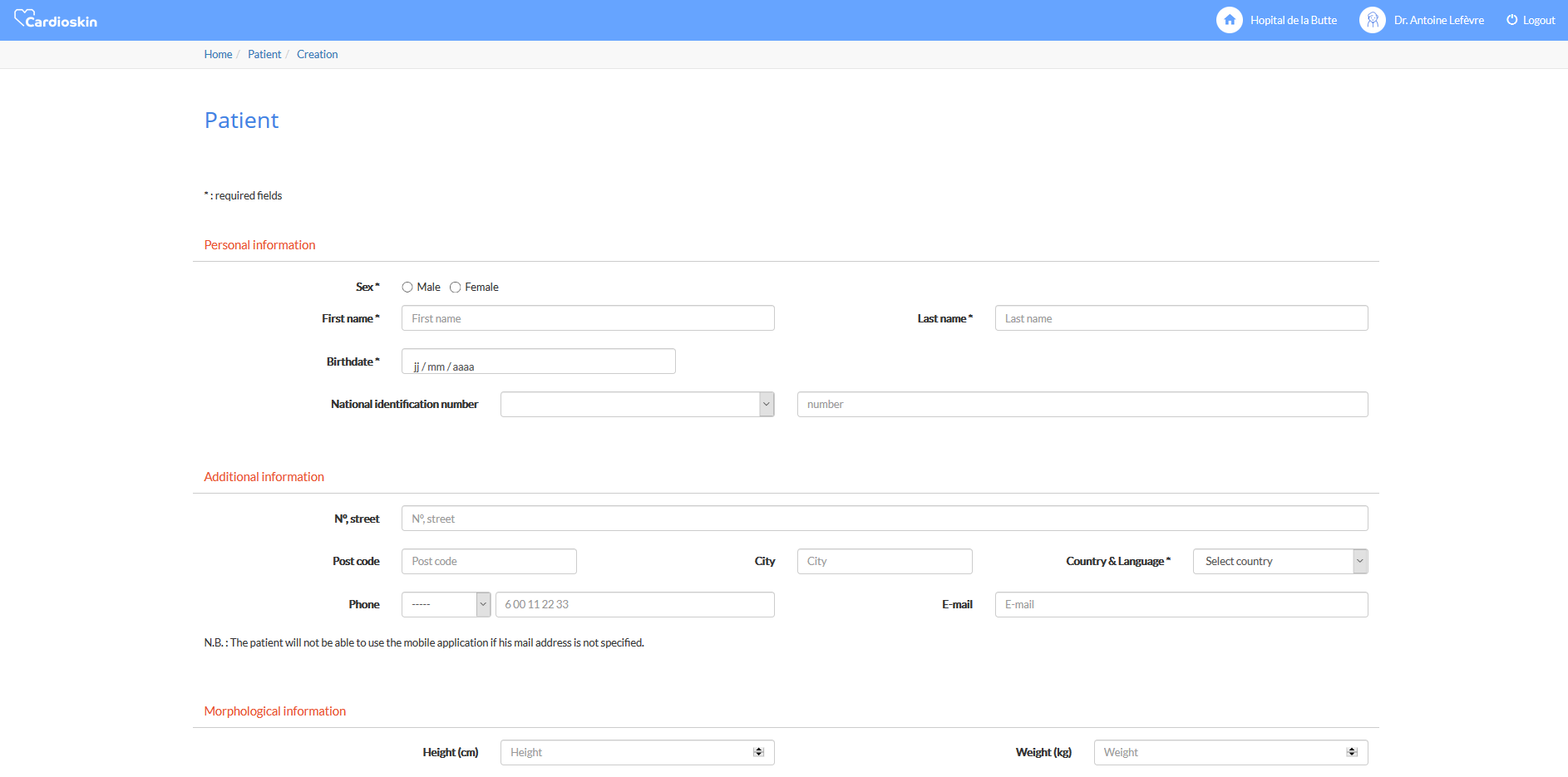How to create a patient profile? – HelpCenter EN